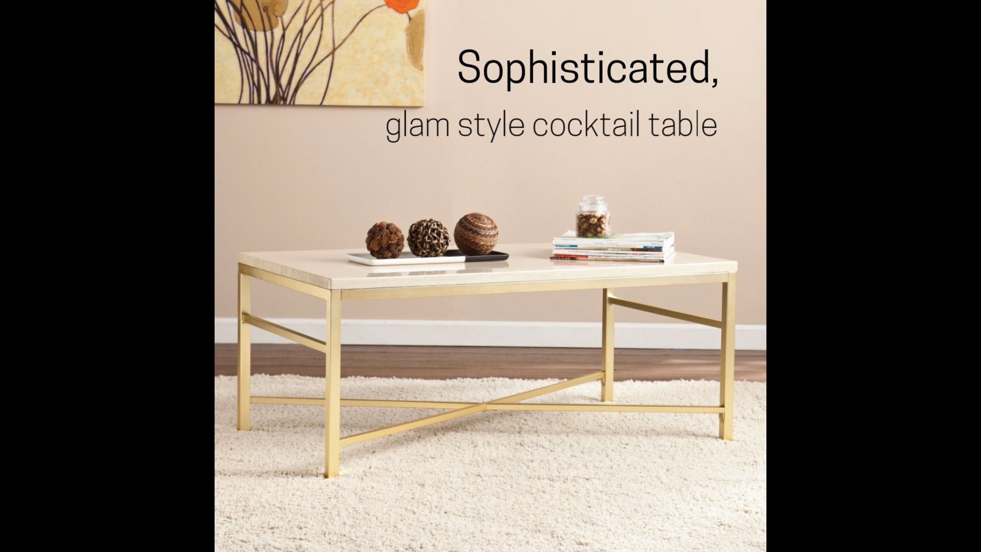 Gayle Faux Stone Cocktail Table - Contemporary - Coffee Tables - by ...