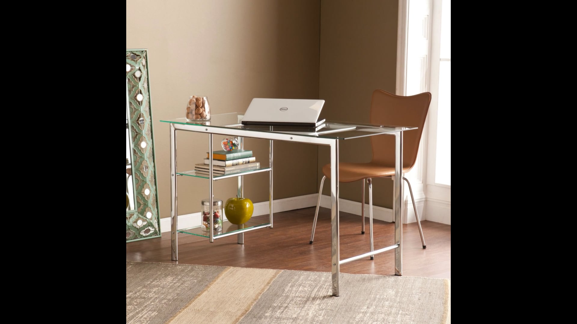 Viktor Chrome/Glass Desk - Contemporary - Desks And Hutches - by SEI ...