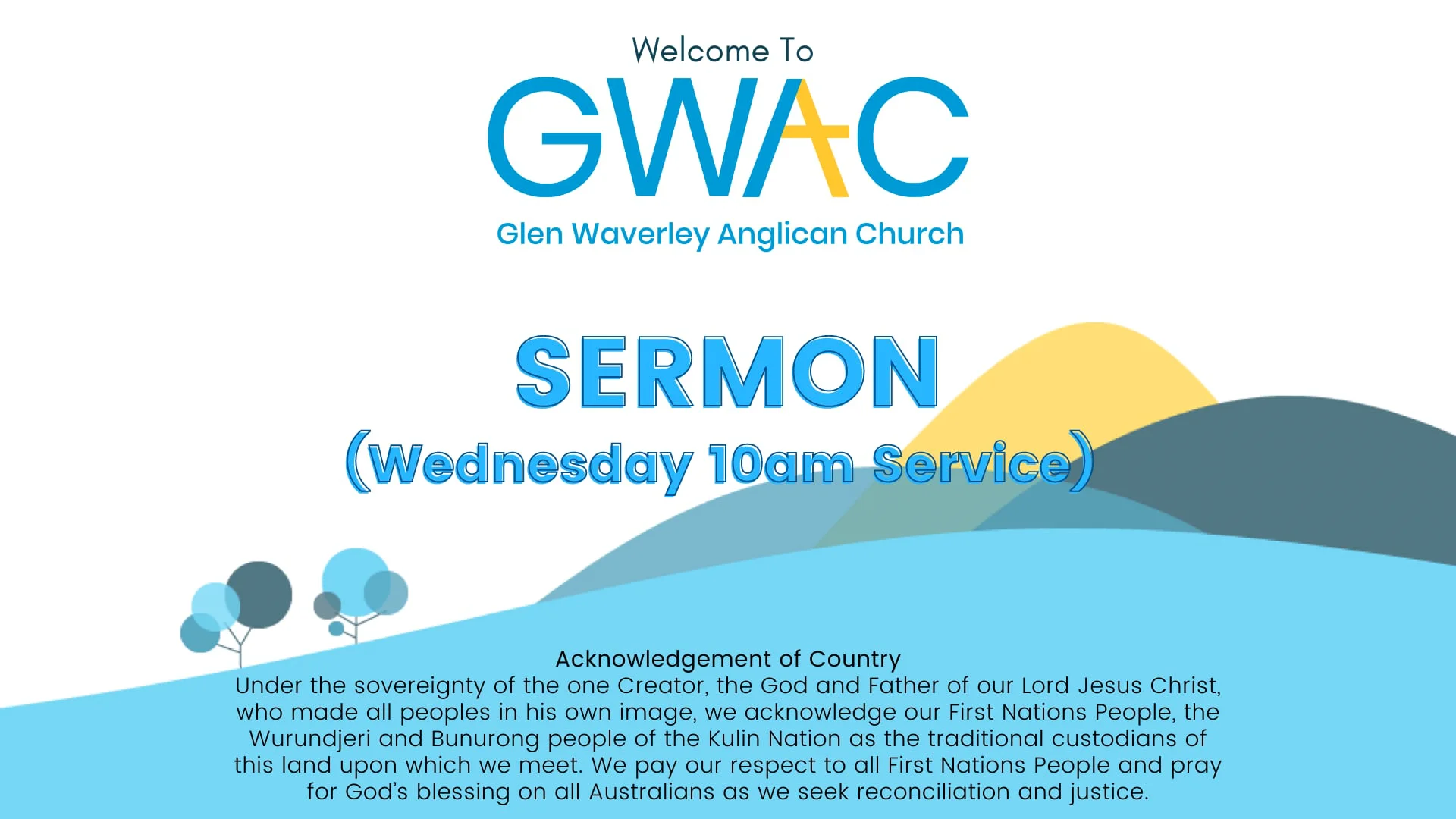 GWAC 25th Anniversary Service - 23 Nov'22 on Vimeo