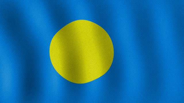 Palau Flag Oceania - Free video on Pixabay