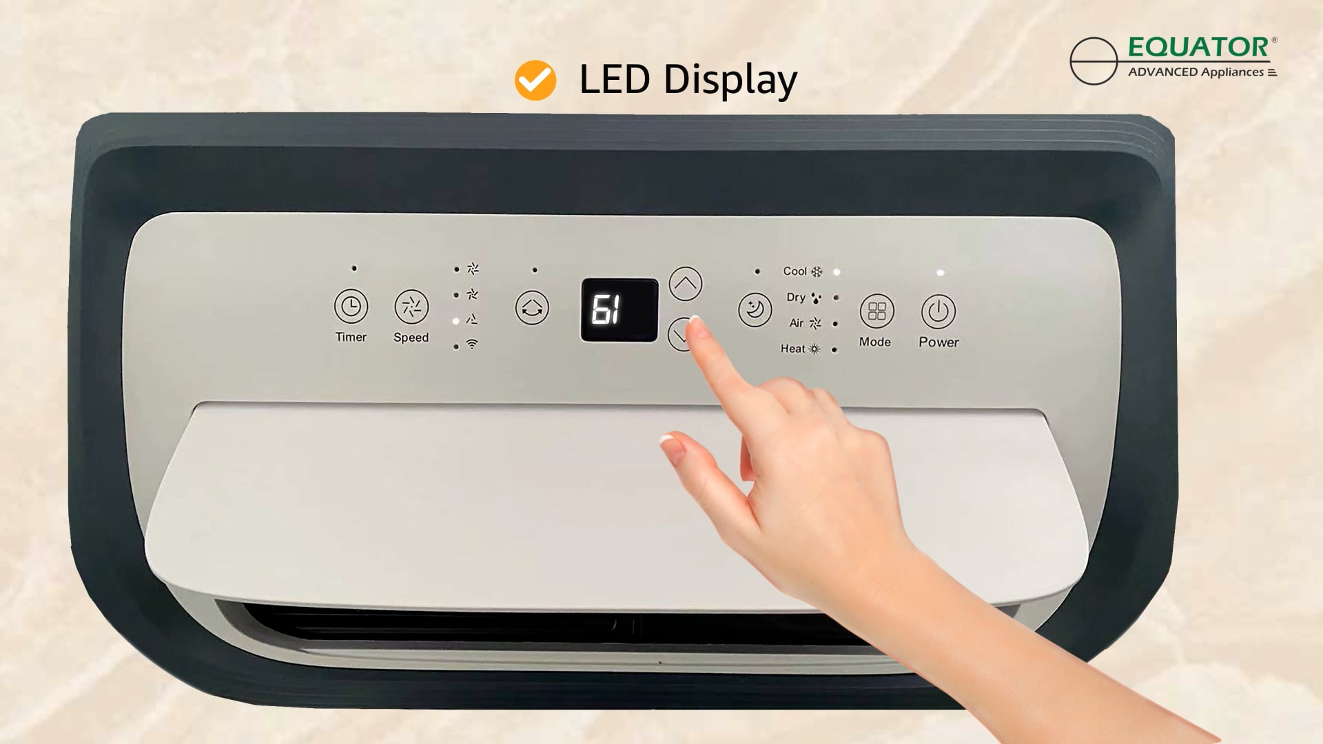 Equator 16000 BTU Indoor Portable 4-in-1 One Air Conditioner with ...