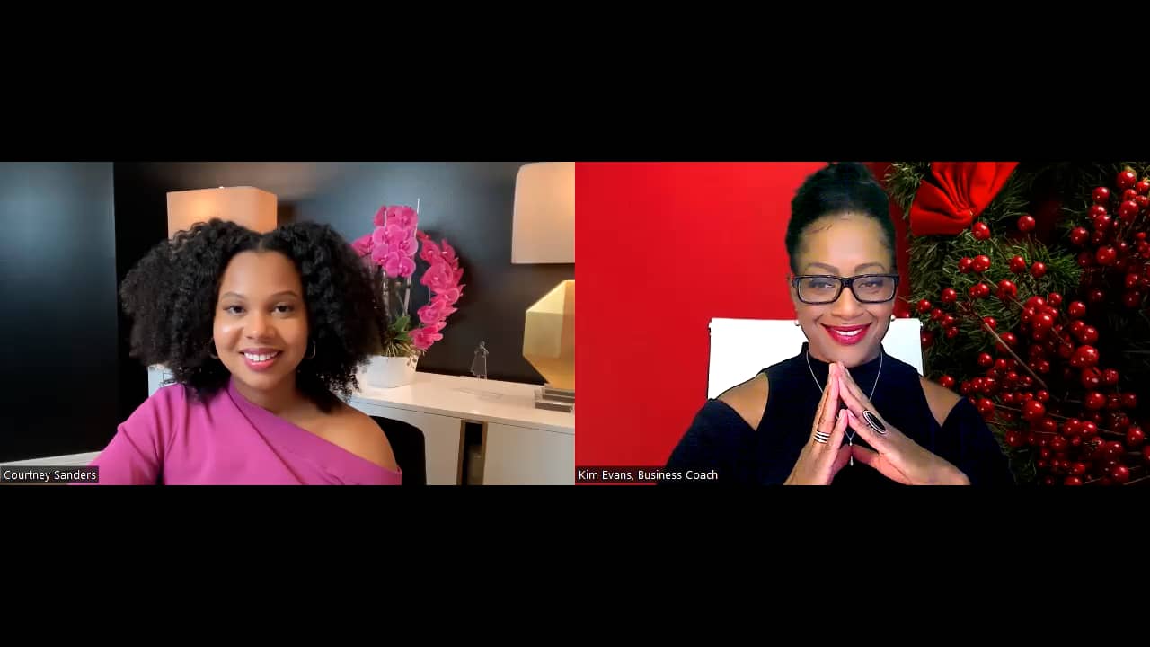 Episode #56: Courtney Sanders, Business Coach and Host Kim Evans on Vimeo