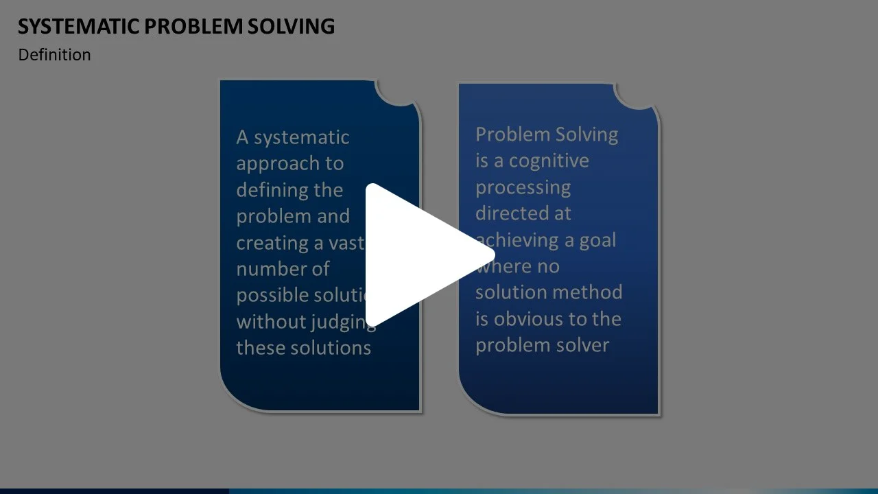 Systematic Problem Solving Animated Presentation - SketchBubble on Vimeo