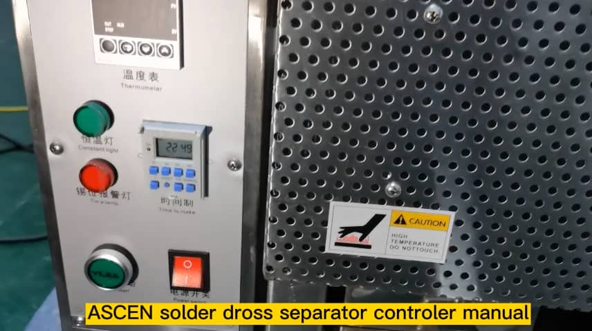 solder dross recycling machine tin slag recovery equipment manual on Vimeo