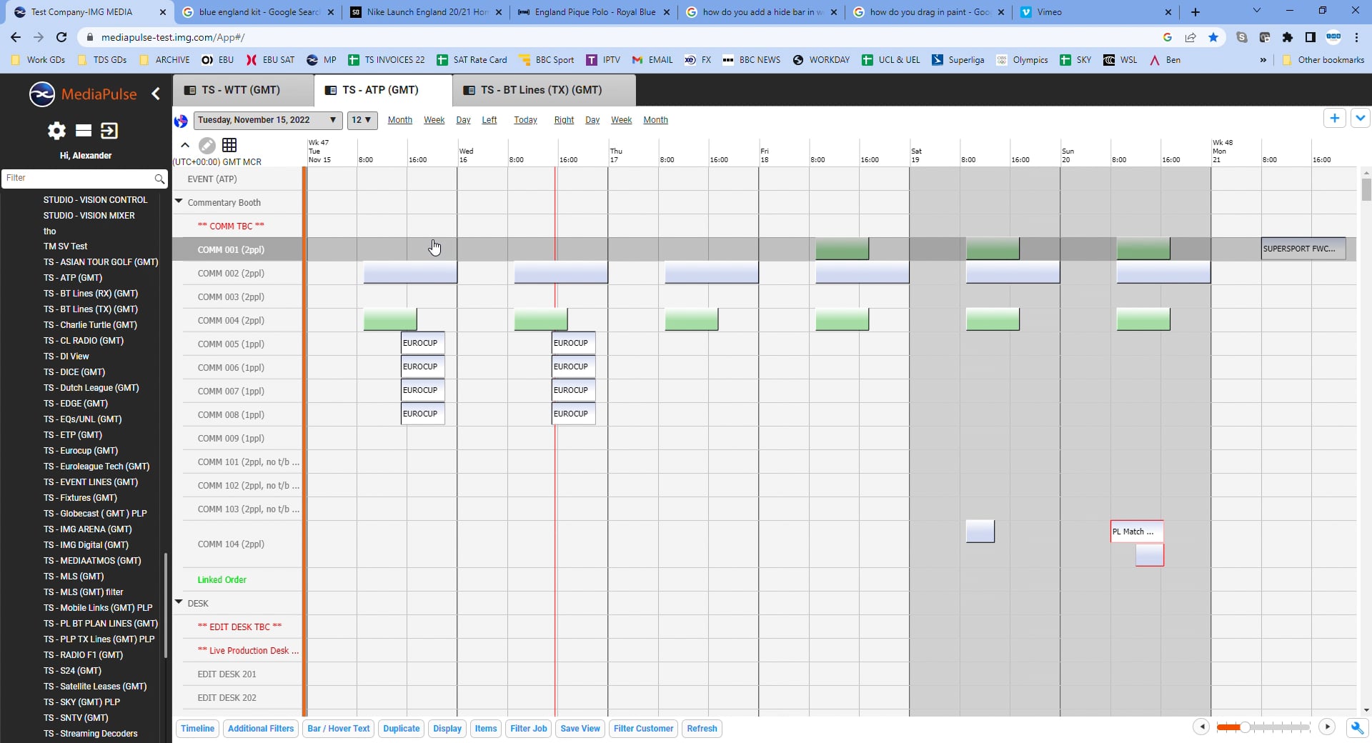 IMGUK - Demonstrating latency when scrolling through time line with ...