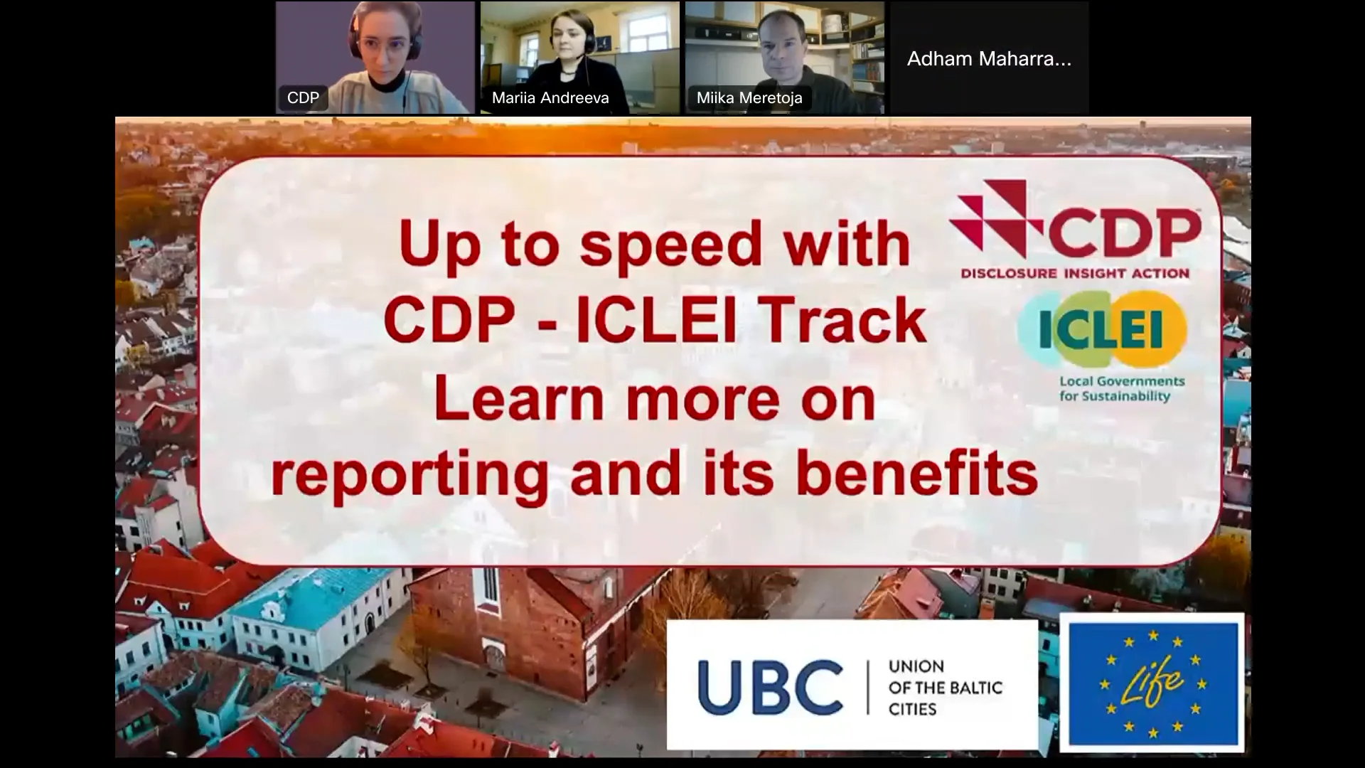 Up to speed with CDP-ICLEI Track - Learn more on reporting and its ...