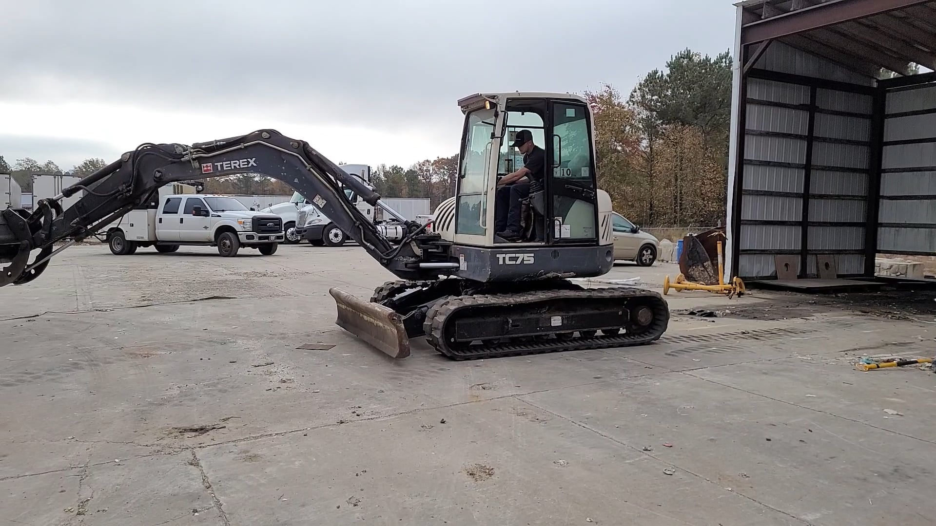 2012 TEREX TC75 HYDRAULIC EXCAVATOR SN TC07520296 on Vimeo