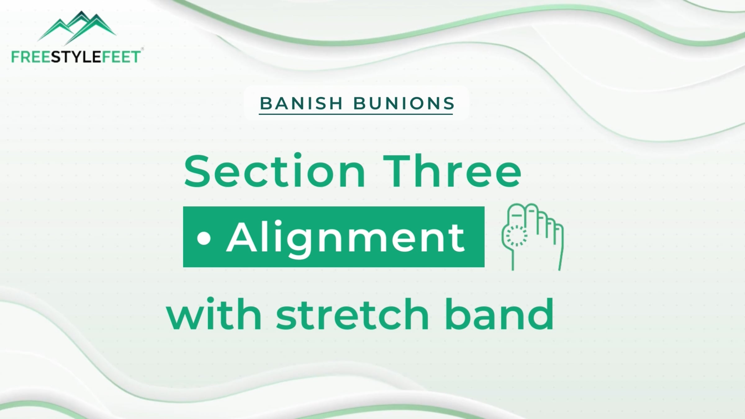 Section 3.4 Alignment exercises with stretch band