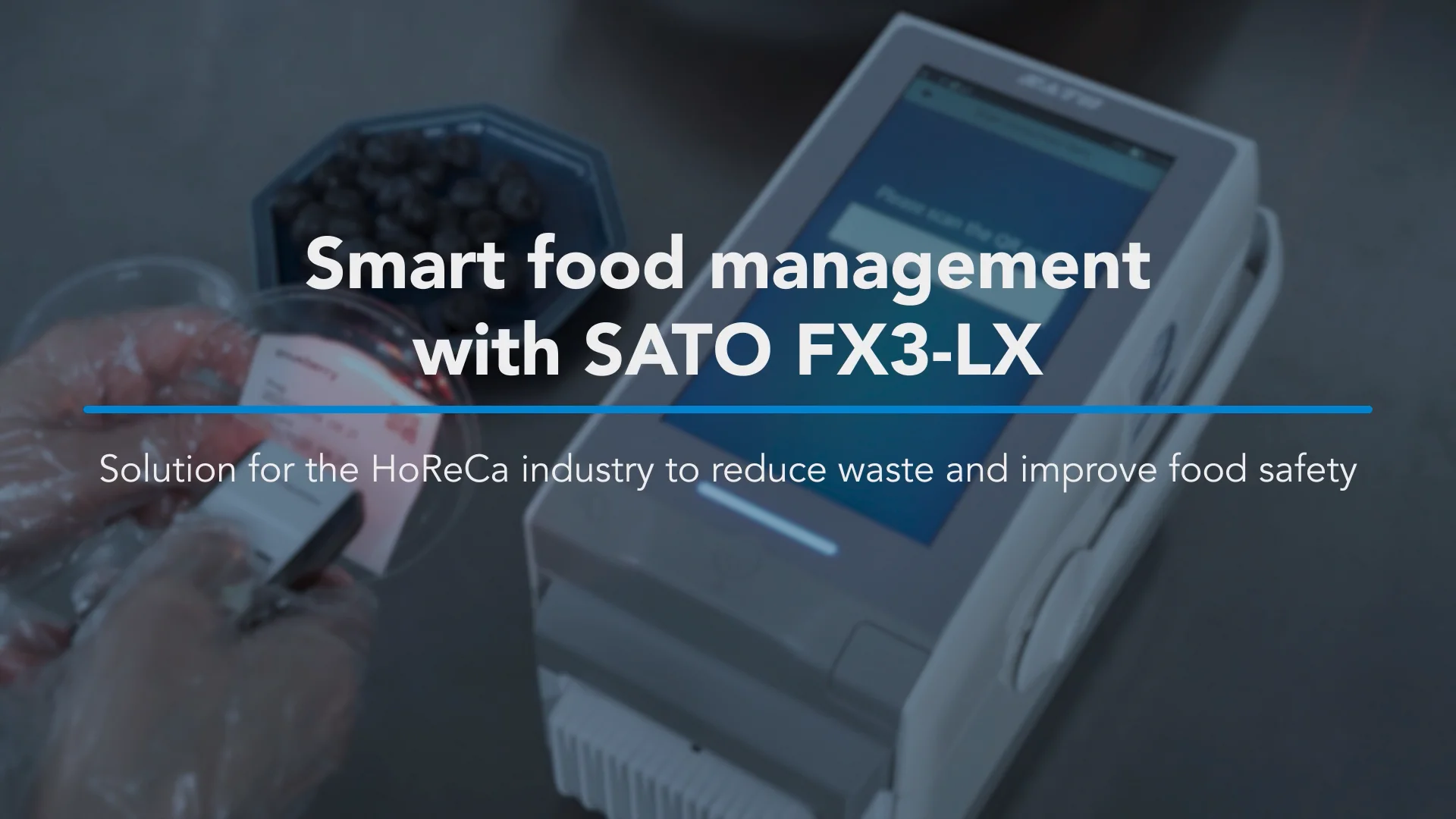 Smart Food Management with SATO FX3-LX