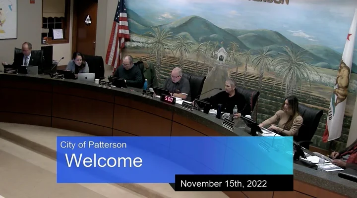 Patterson City Council - 11/15/2022