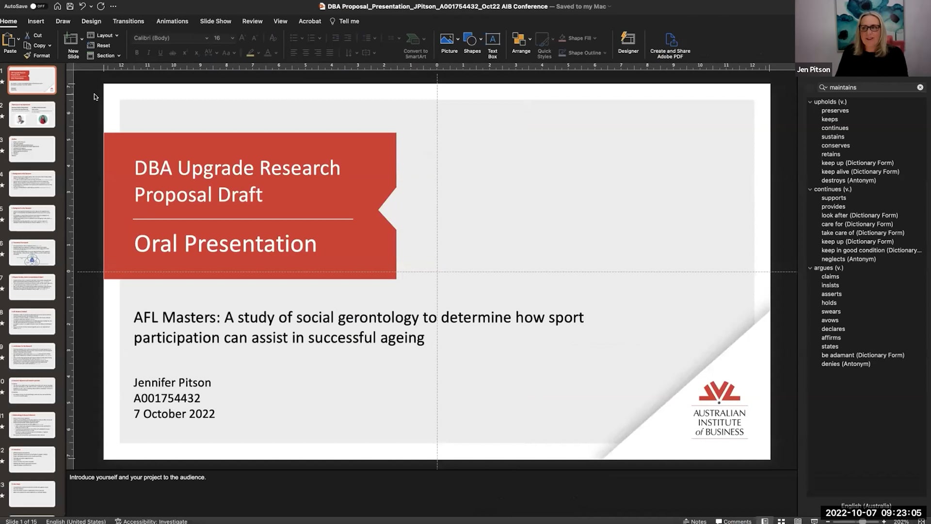 Jennifer Pitson on Vimeo
