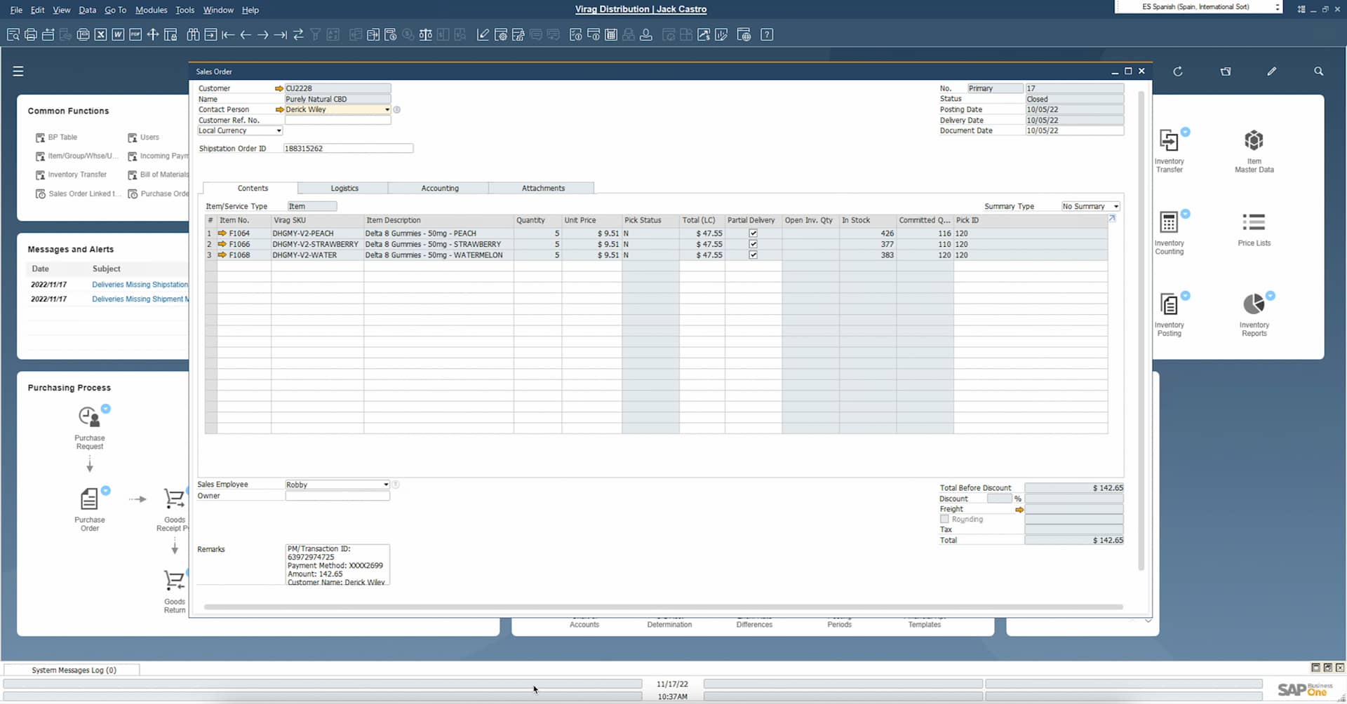 SAP B1 Issue with orders and relationship maps.mp4 on Vimeo