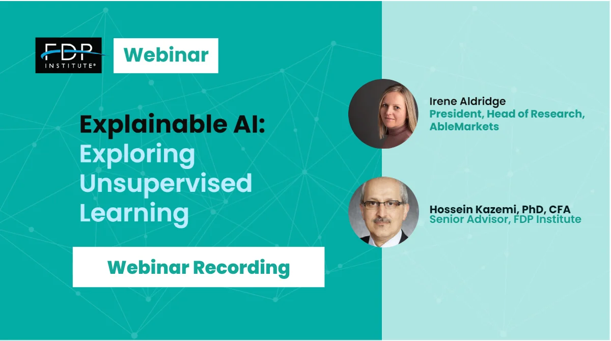 Irene Aldridge Discusses Explainable AI: Exploring Unsupervised Learning on Vimeo