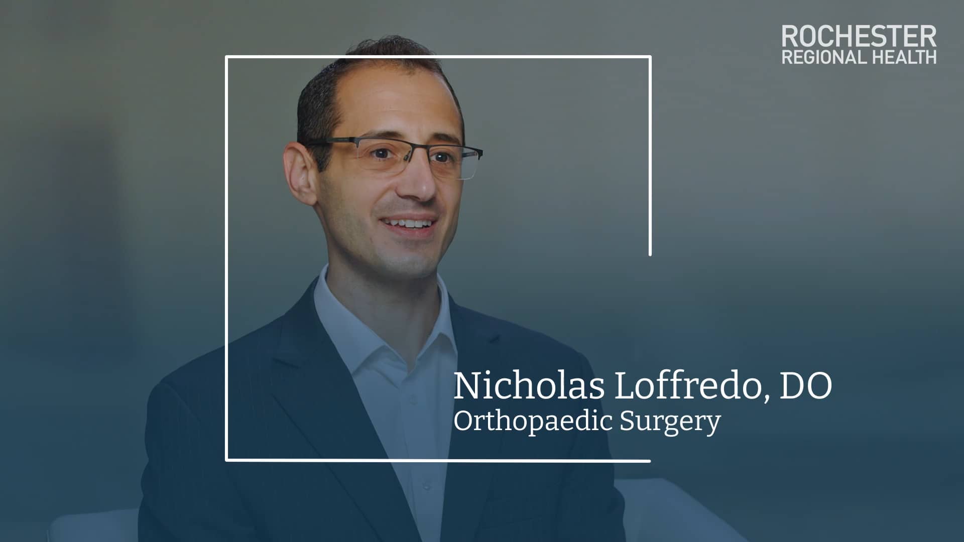 Meet Nicholas Loffredo, DO, Orthopaedic Surgery on Vimeo