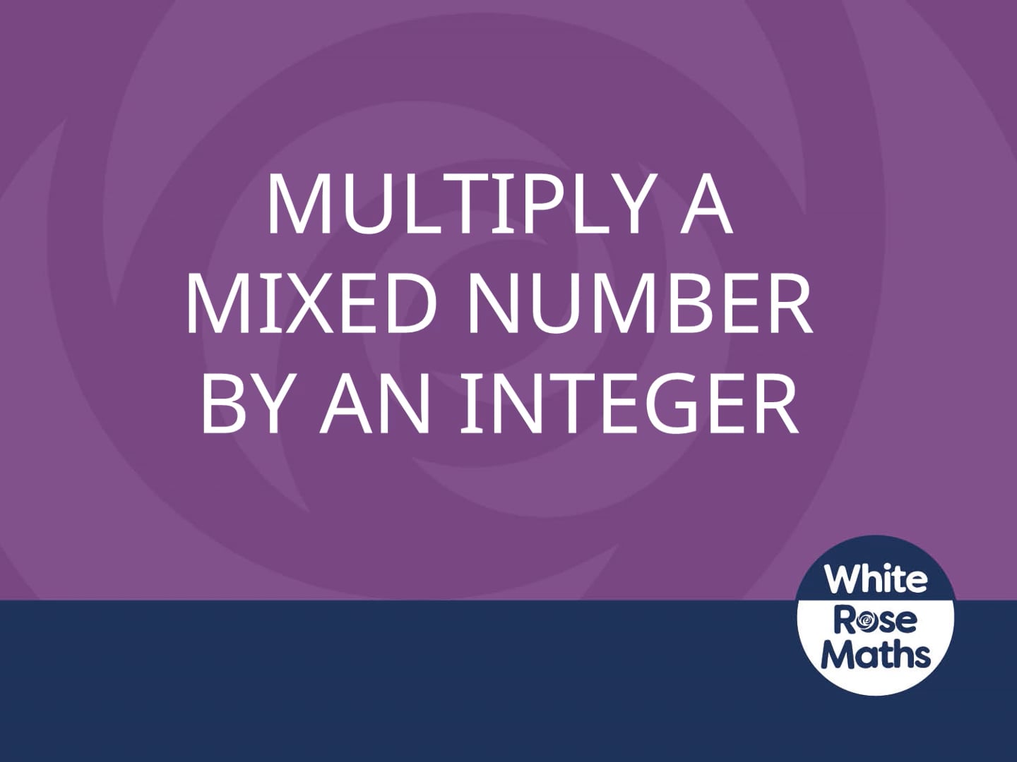 Y5 Spring Block 2 TS3 Multiply a mixed number by an integer