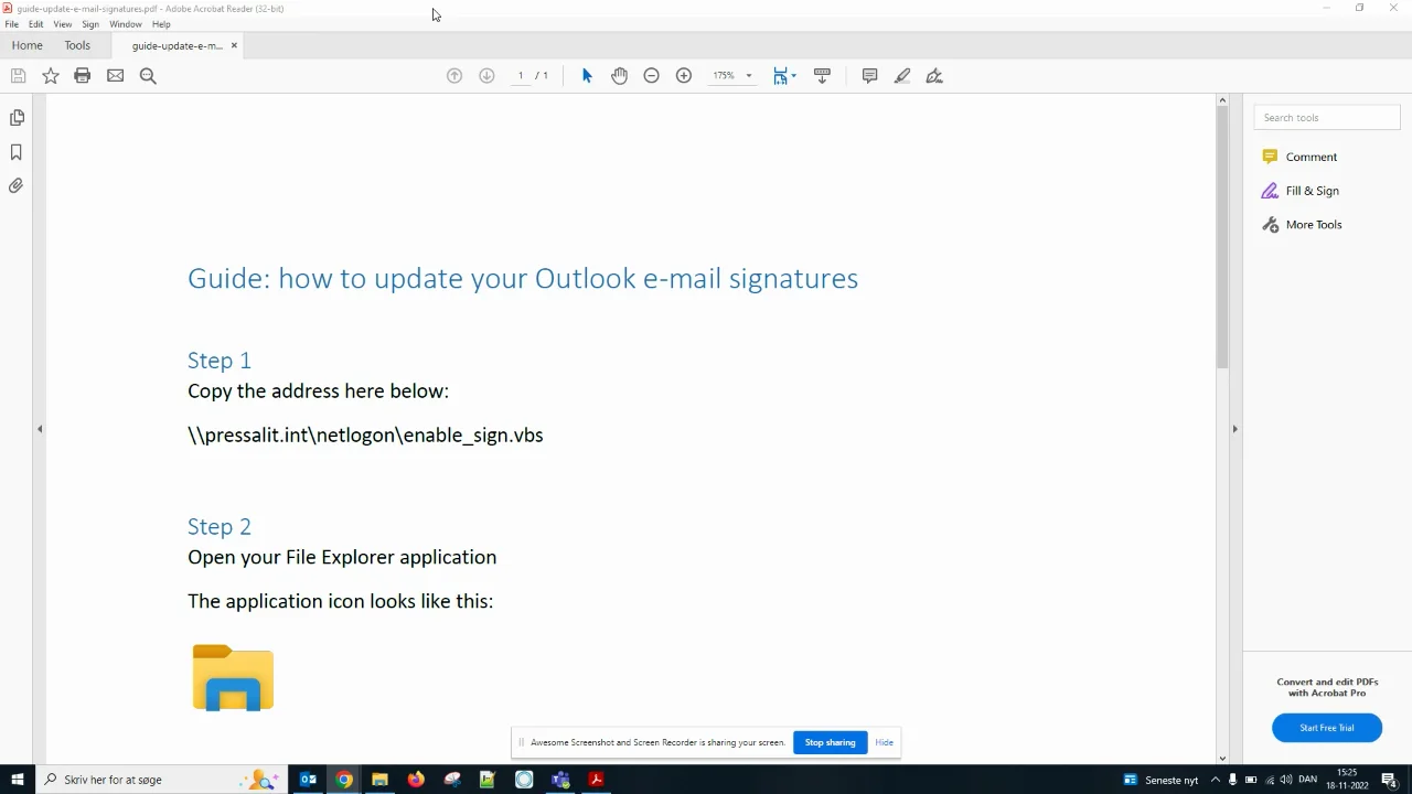 How to manually update your e-mail signatures in Outlook on Vimeo