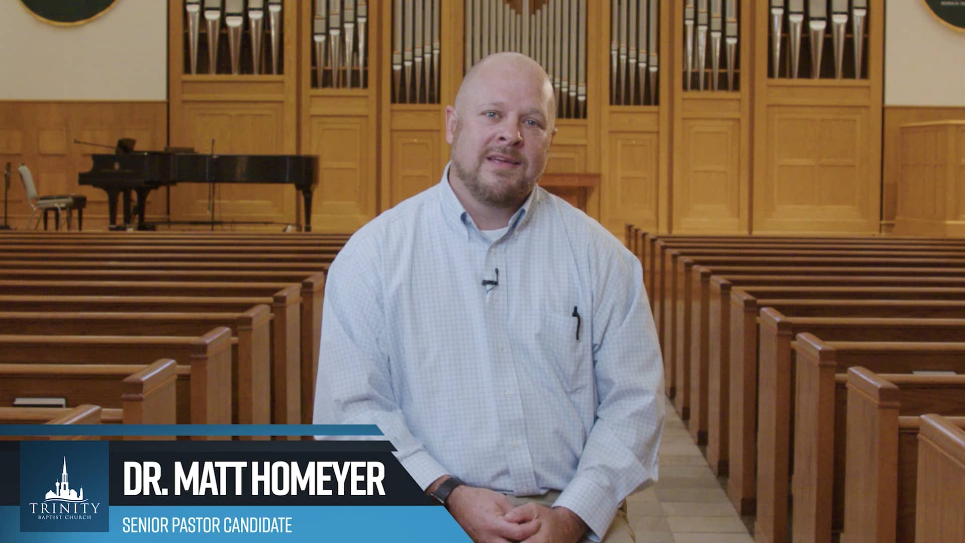 Dr. Matt Homeyer, What Made You Want To Be A Pastor? on Vimeo