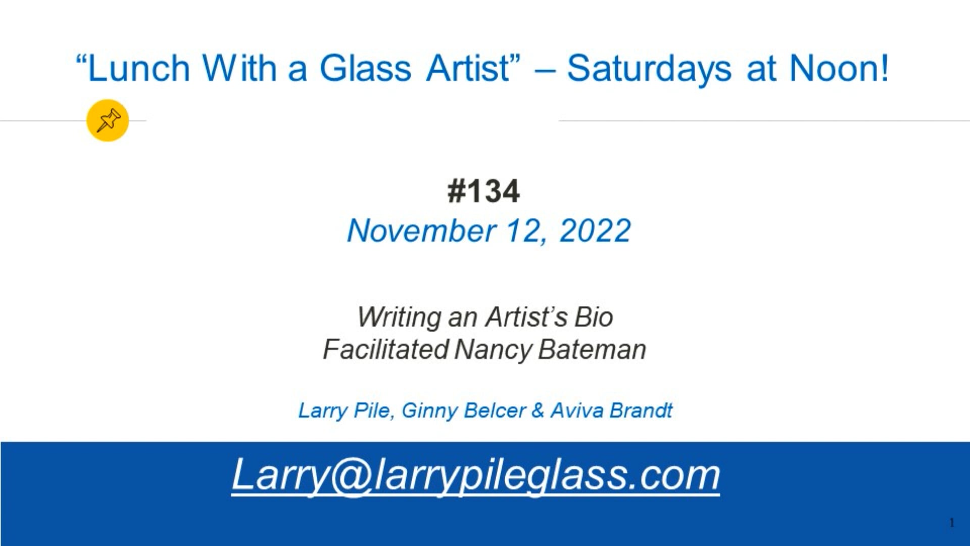 11-12-2022 Writing an Artists Bio with Nancy Bateman.mp4 on Vimeo