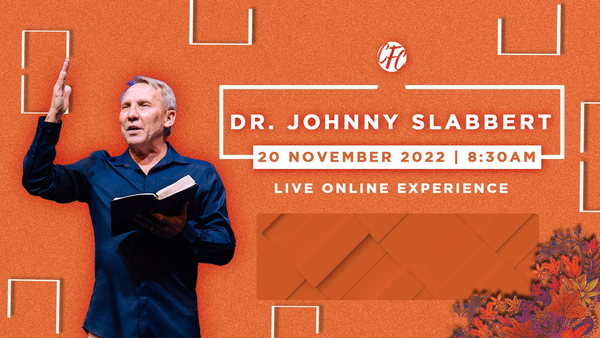 Sunday Morning Service | 20 November 2022 | Dr Johnny Slabbert | CFC ...