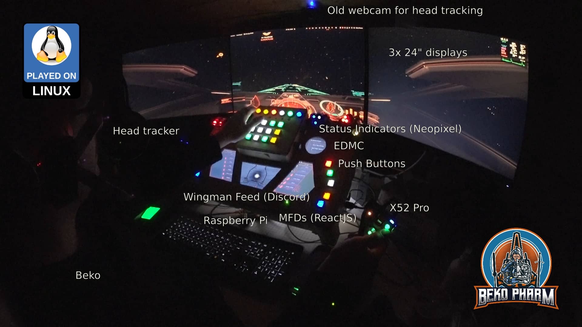 My DIY cockpit for Elite Dangerous on Vimeo