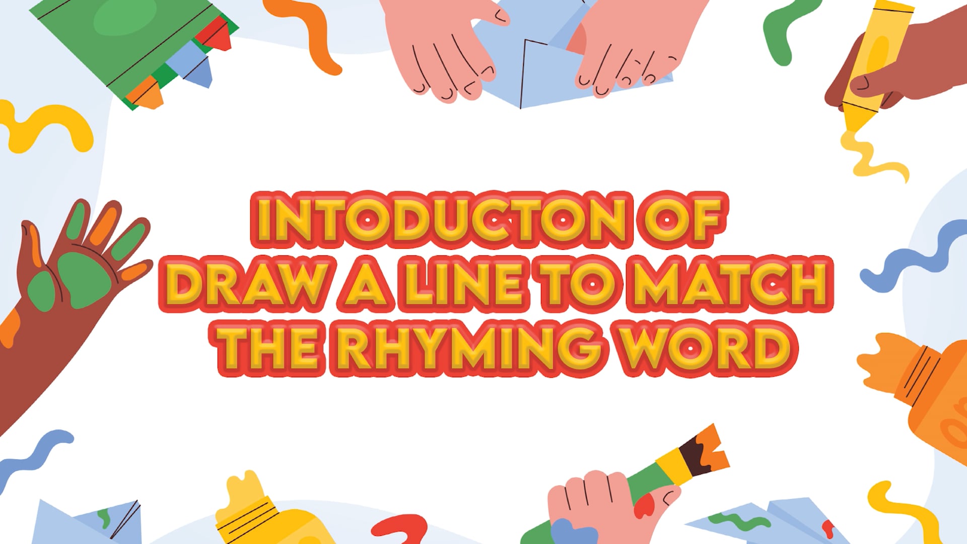 38 Draw a line match the Rhyming word on Vimeo