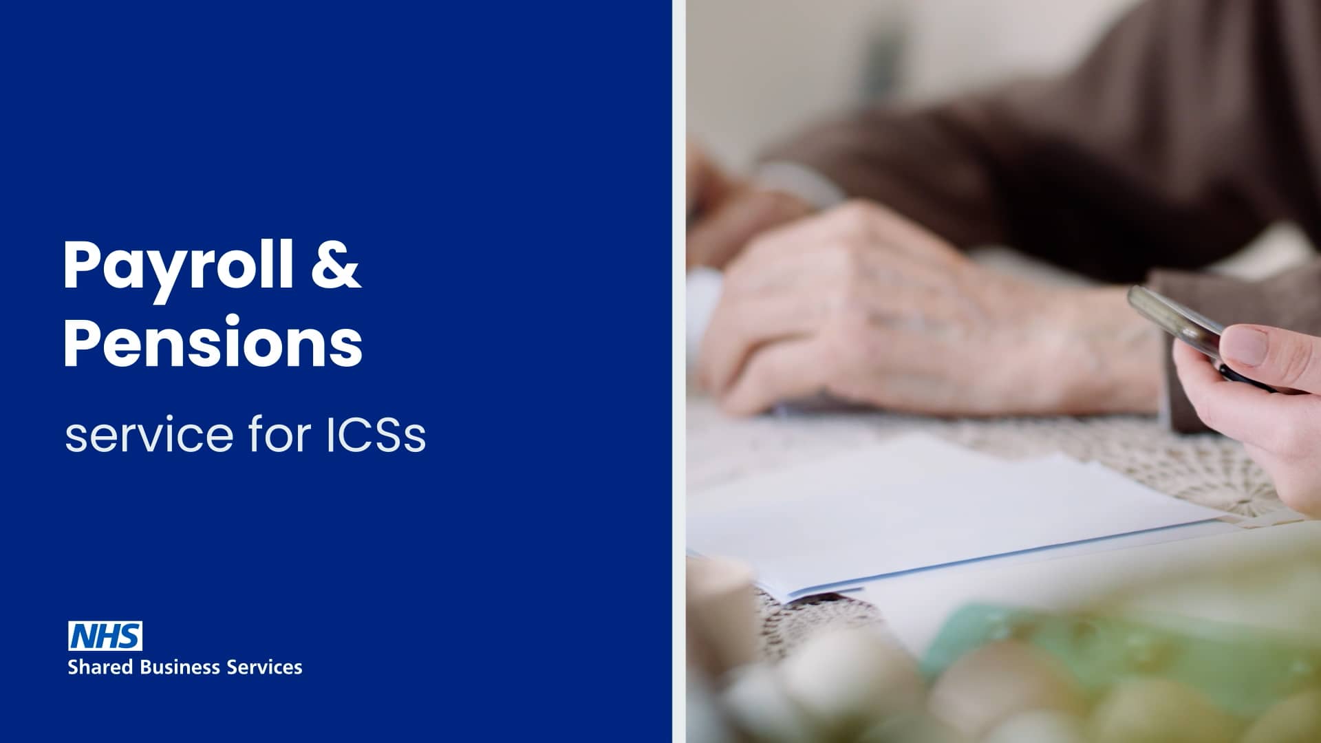 NHS SBS Payroll and Pensions Service on Vimeo