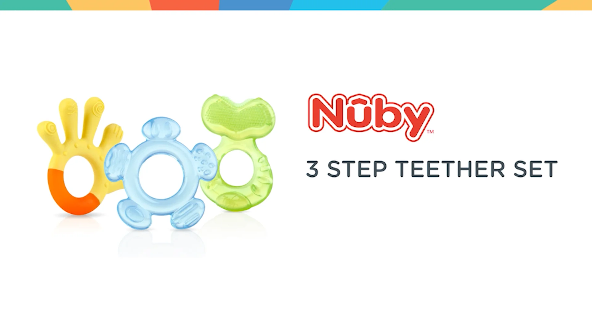 Nuby 3 Step Teether Set