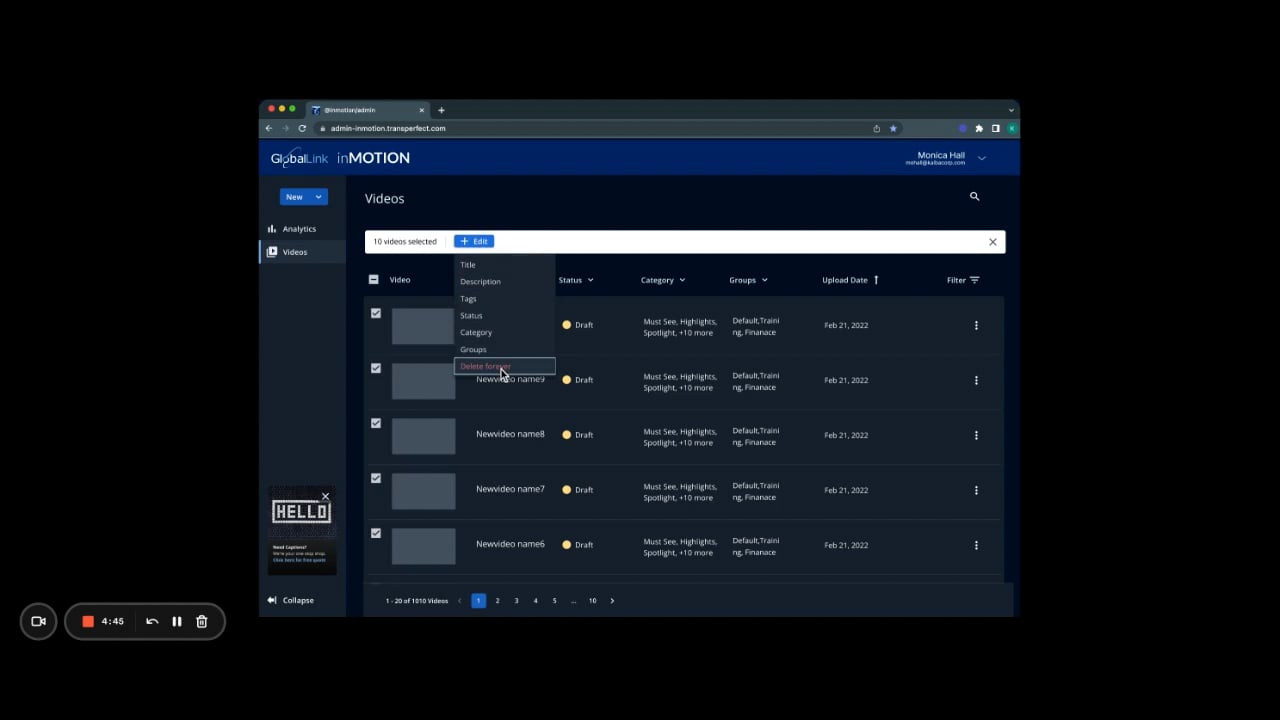 09-2022 Batch CSV video upload - inMOTION Prototypes - 17 November 2022 (1) on Vimeo