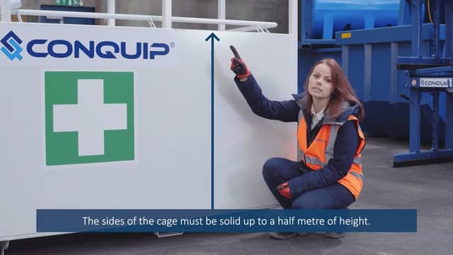 What makes Conquip Stretcher Cage 100% compliant? | Conquip on Vimeo
