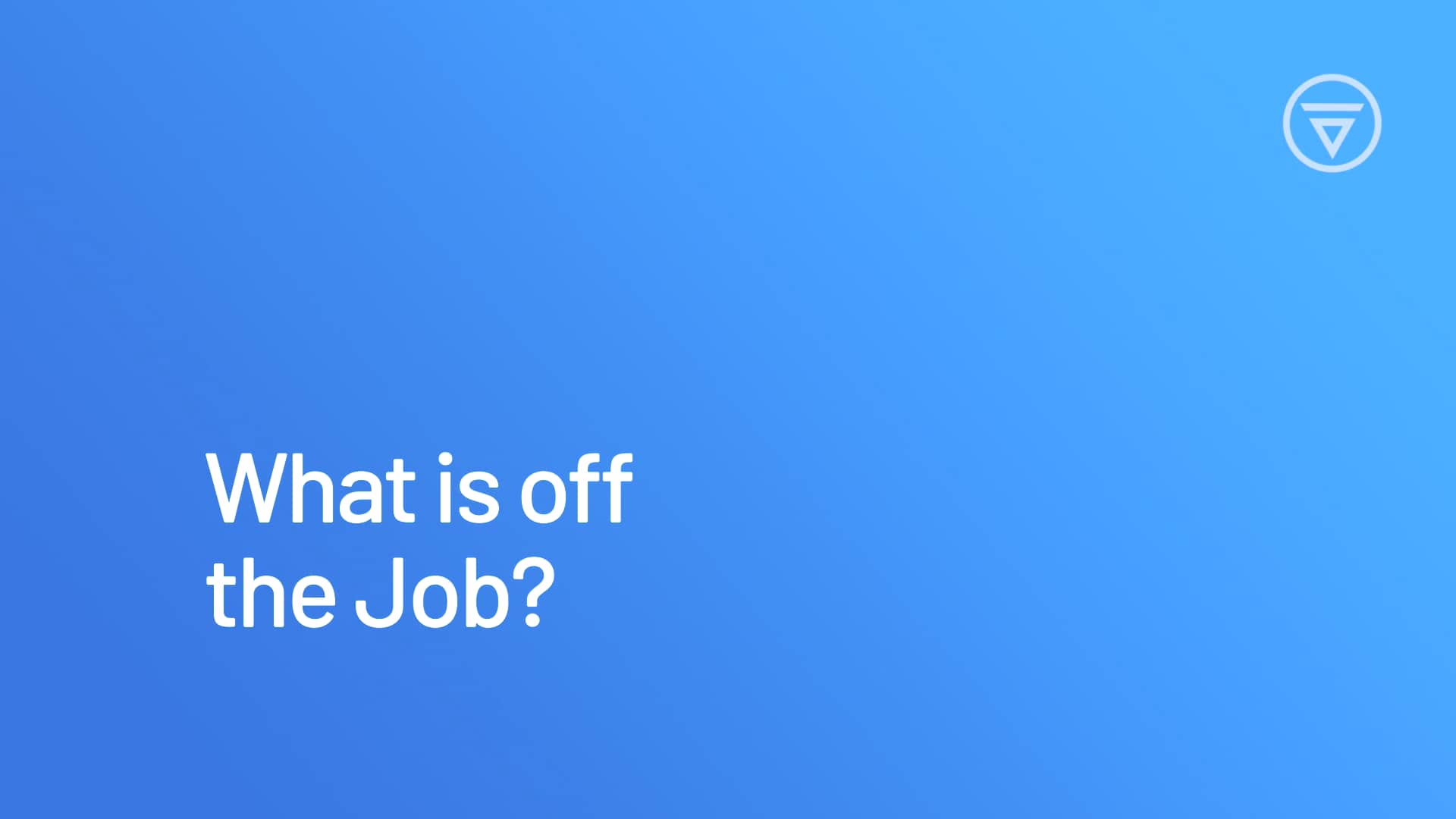 What is Off the job training? on Vimeo