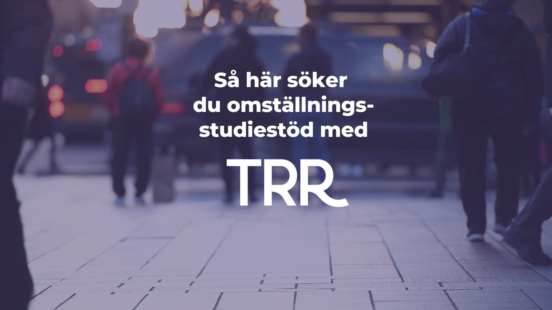 Så här söker du omställningstudiestöd med TRR on Vimeo