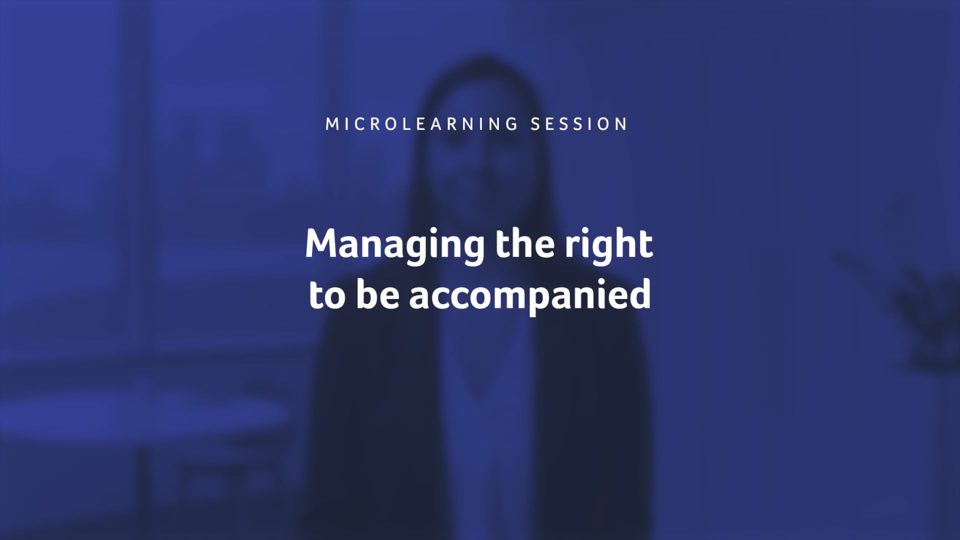 Managing the right to be accompanied on Vimeo