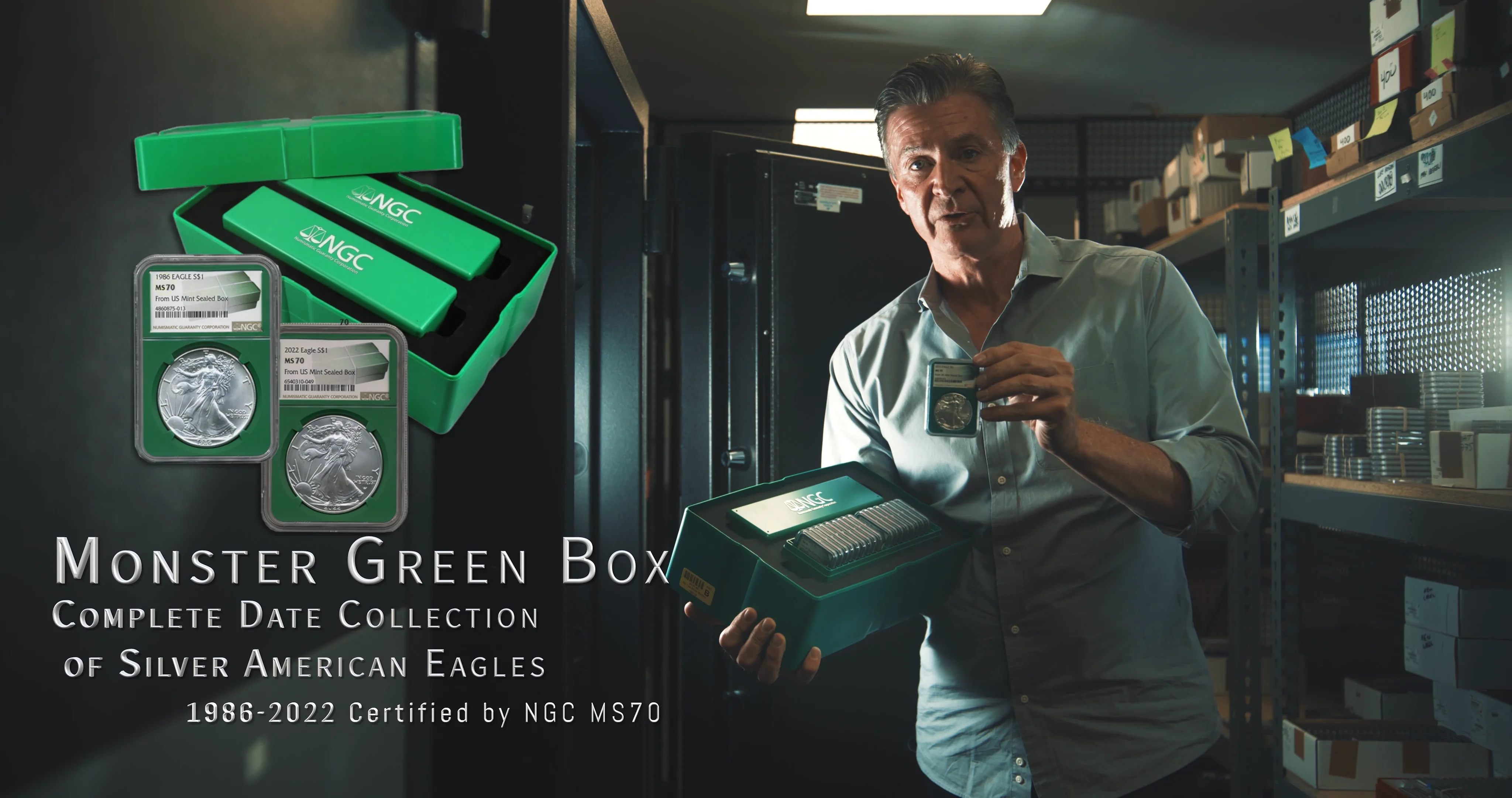WHAT’S IN YOUR VAULT? Silver Eagle Green-Monster-Box Set on Vimeo
