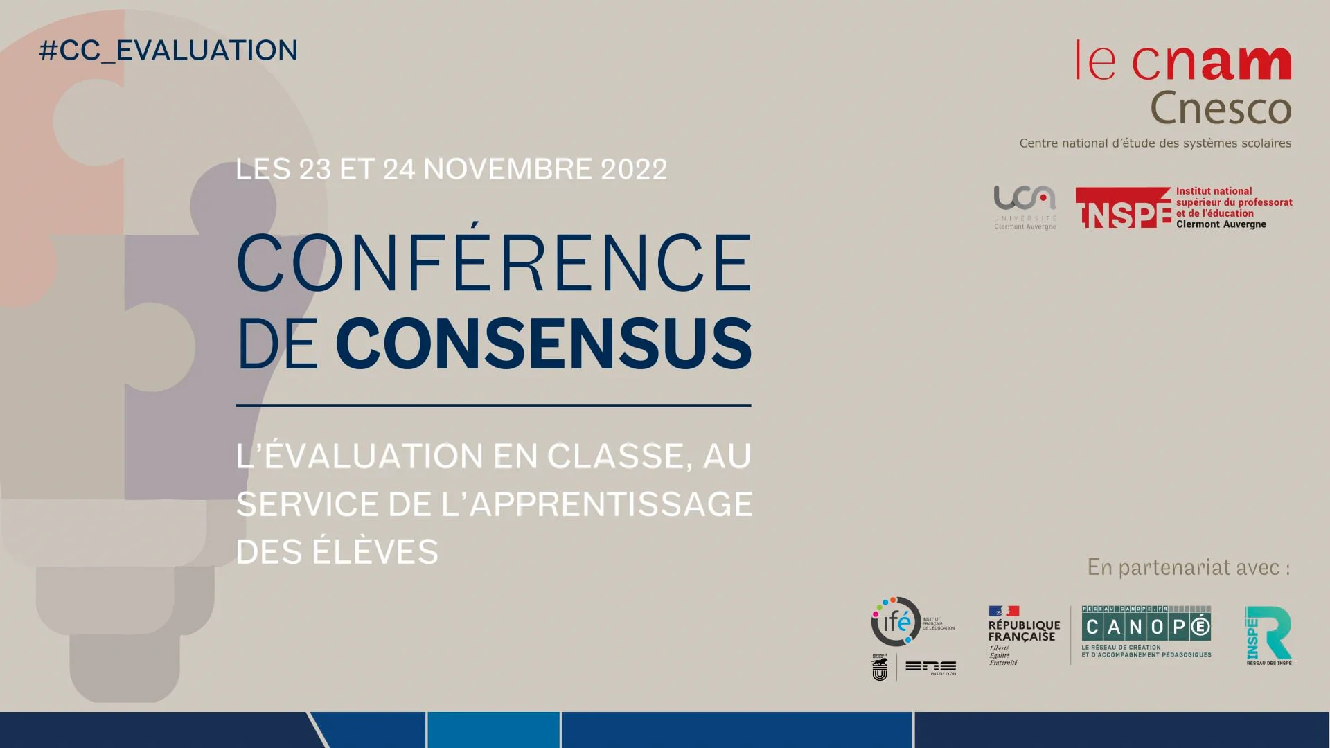 Conférence de consensus - L’évaluation en classe, au service de l’apprentissage des élèves