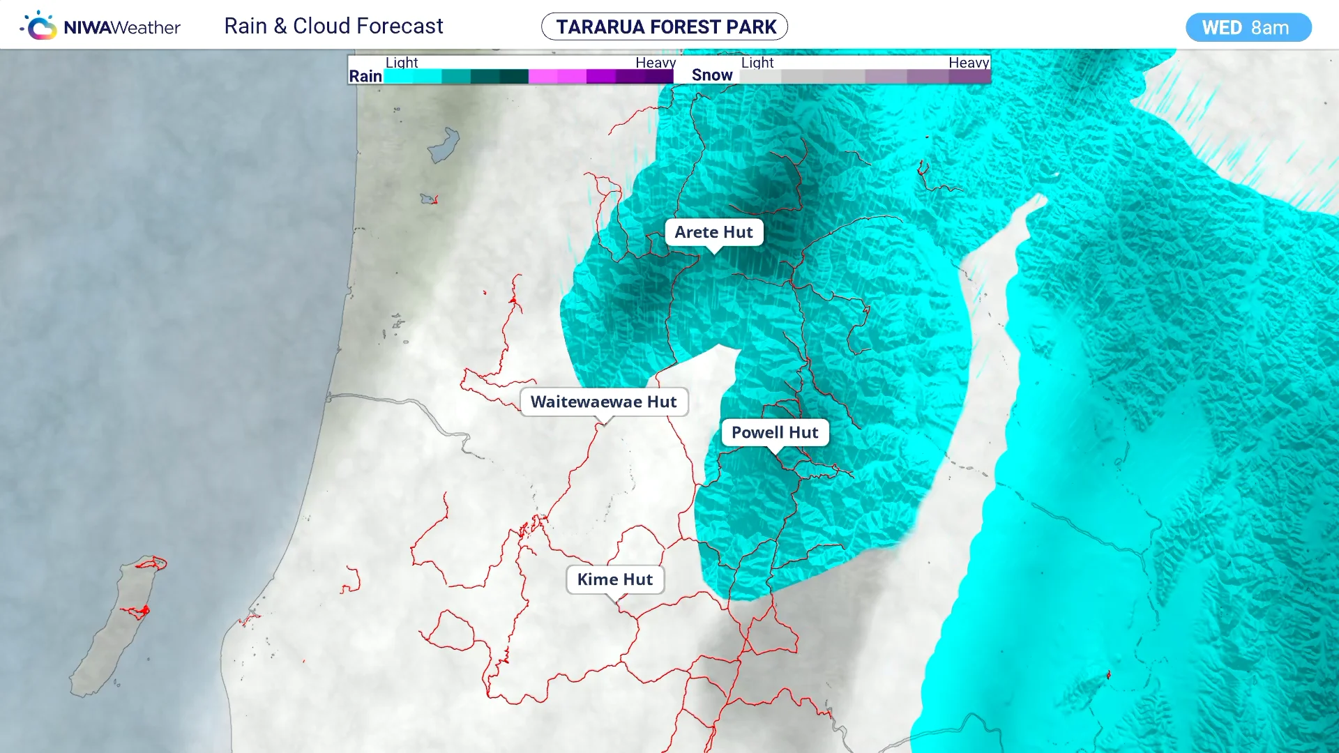Tararua Forest Park Weather Outlook on Vimeo