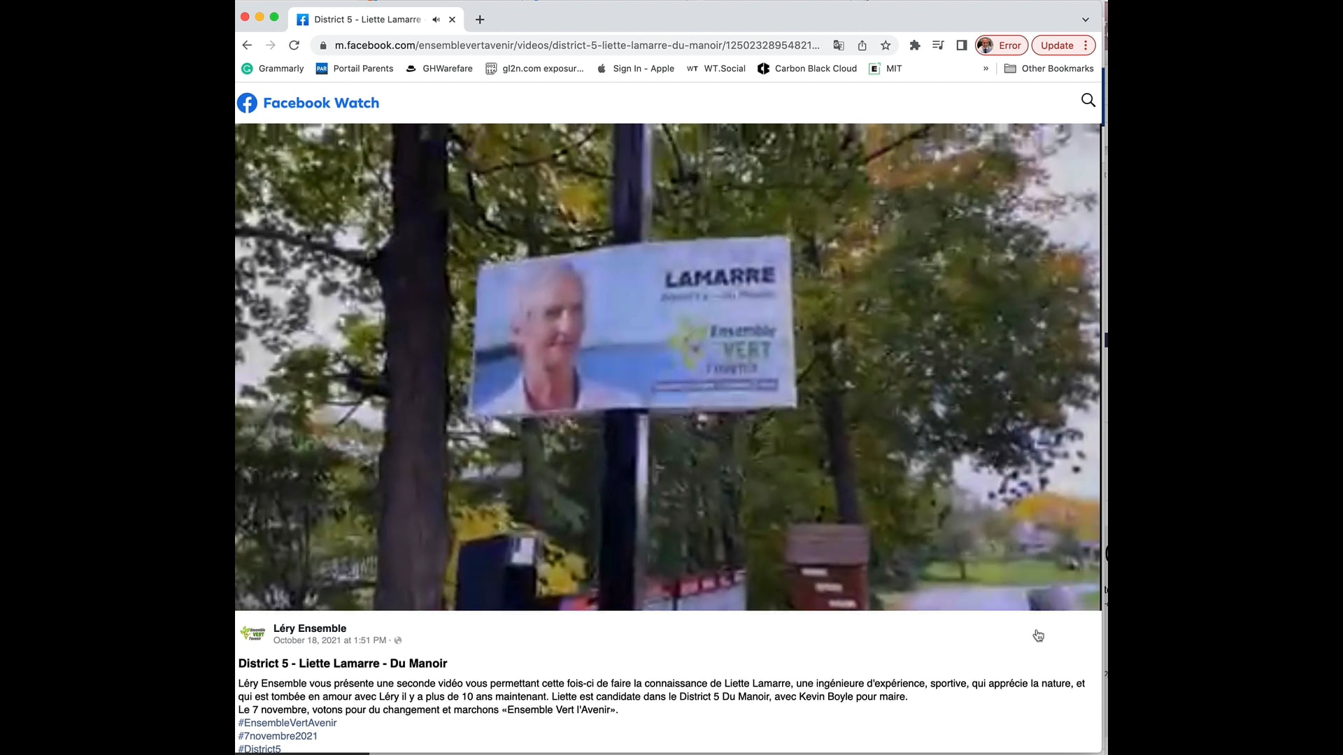 Liette Lamarre - Video Election on Vimeo