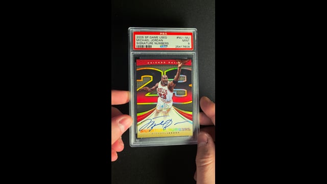 2005 SP Game Used Signature Numbers Michael Jordan AUTO JERSEY # 23/23 ...