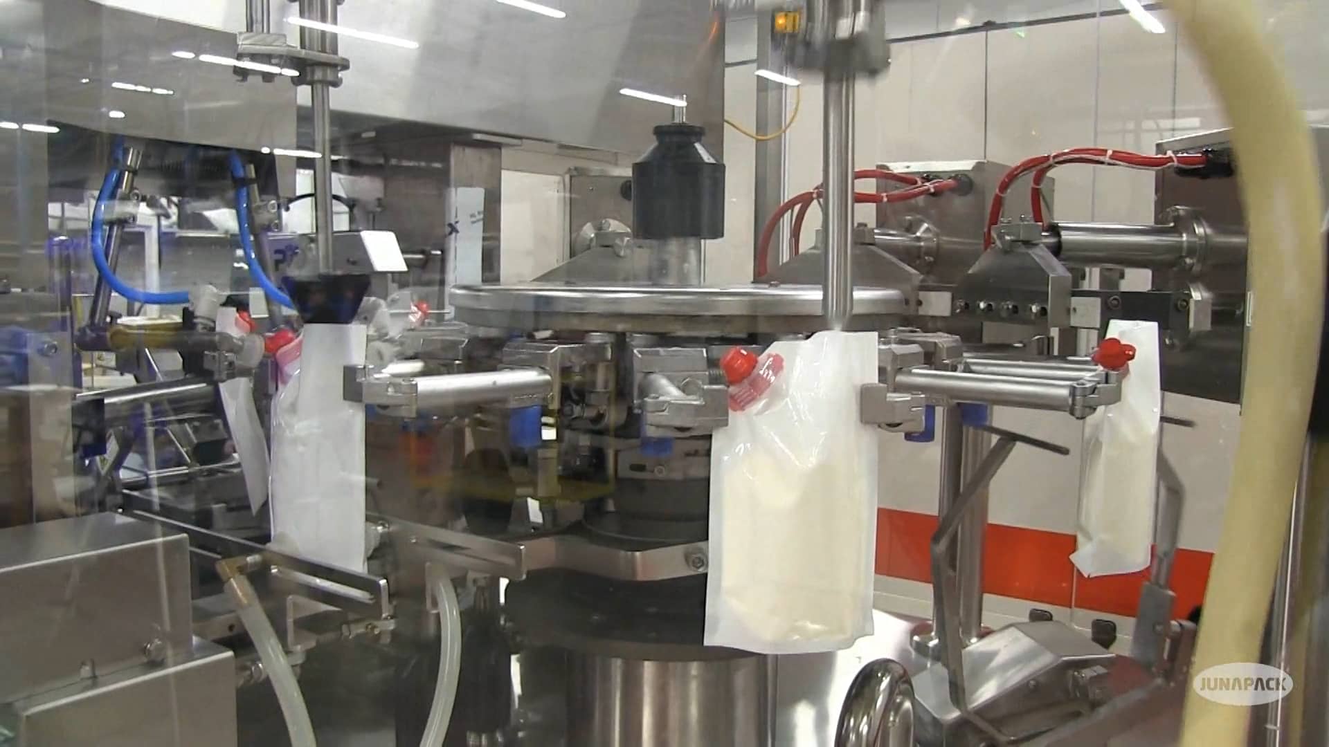 Junapack - JR-8S1024 Rotary Premade Poucher - Sour Cream in Premade ...