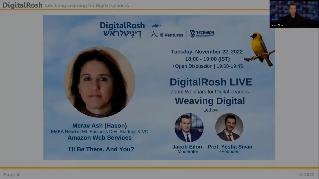 DigitalRosh LIVE: DRLO81 Merav Ash Lecture on Vimeo