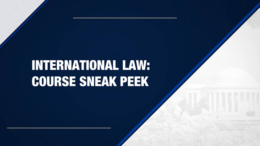 International Law Course | College Prep | Georgetown University