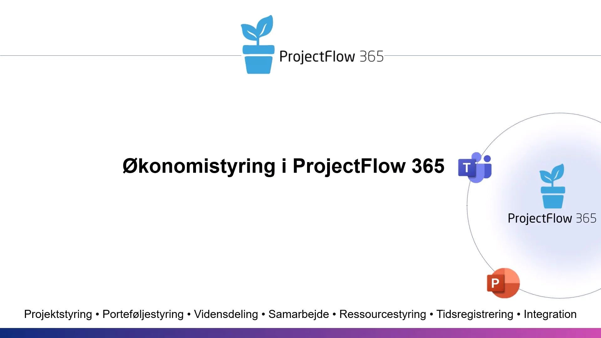 Økonomistyring i ProjectFlow 365 on Vimeo