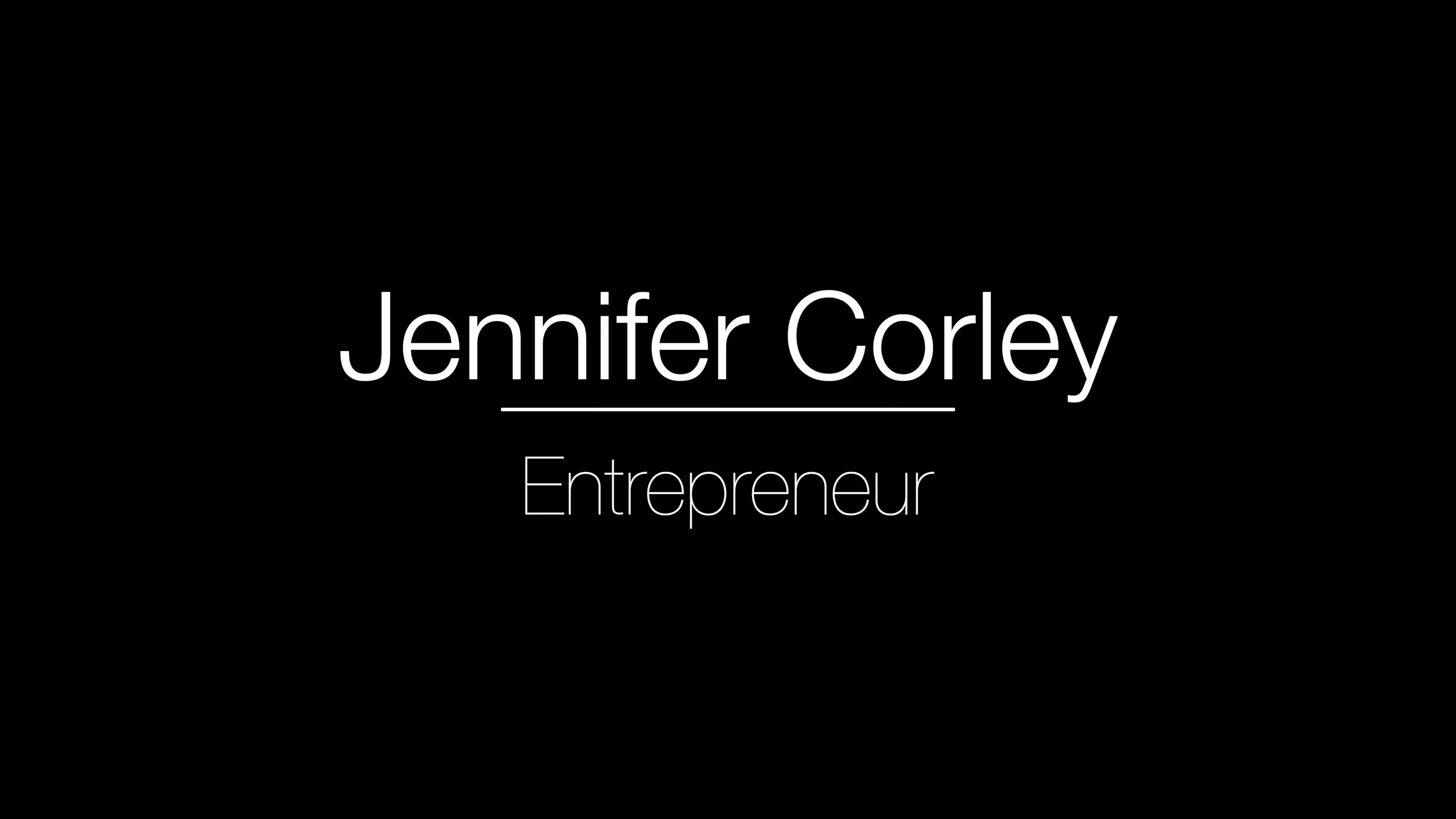 Inspiring Women Jennifer Corley on Vimeo