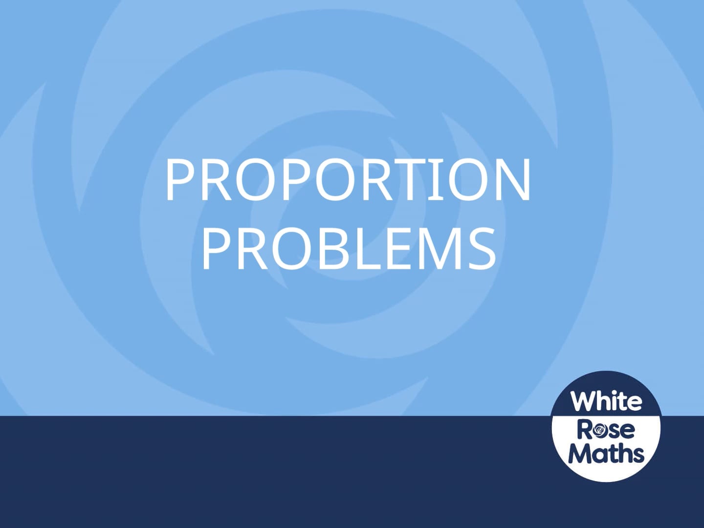 Year 6 Spring Block 1 TS9 Proportion problems