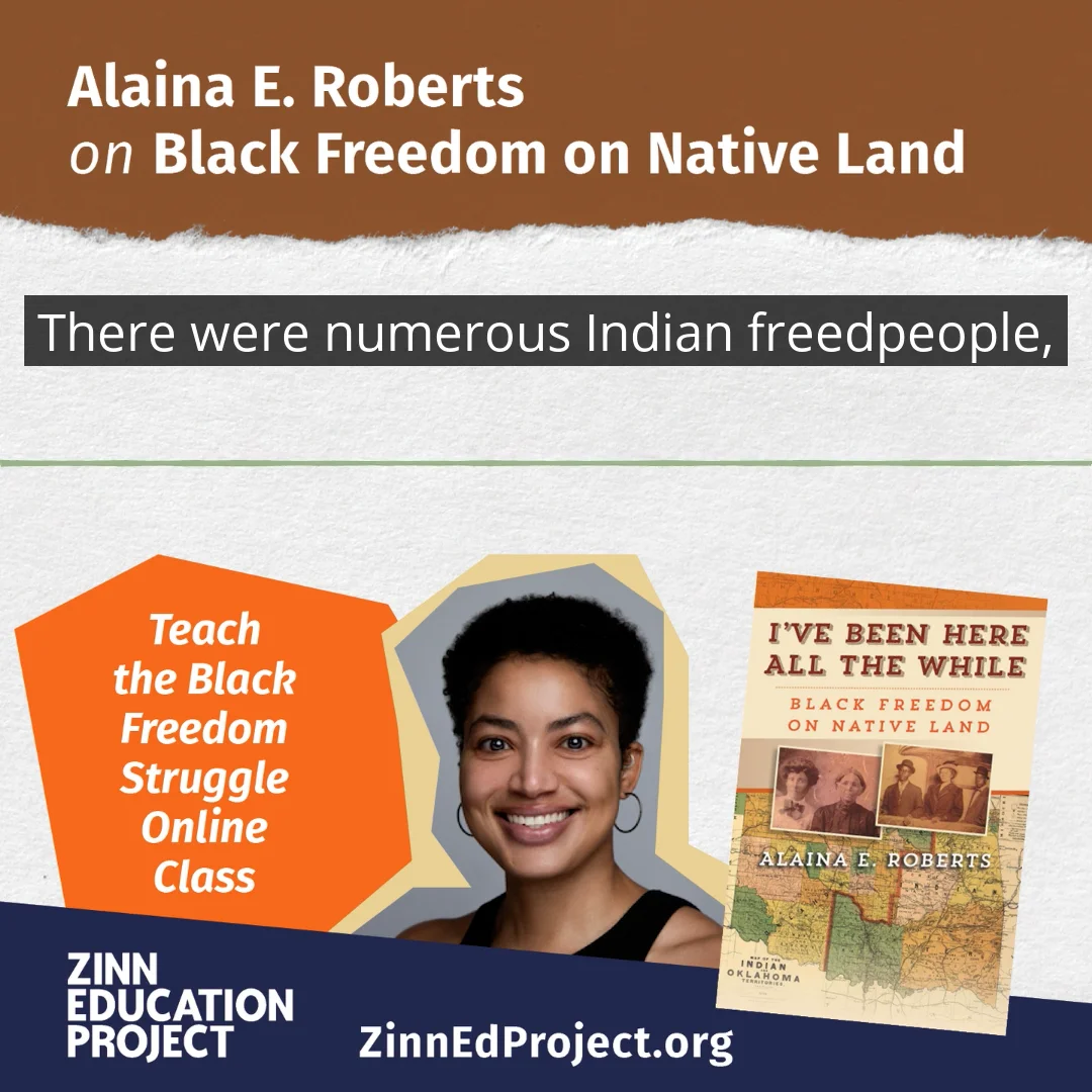Alaina Roberts on Black Freedom on Native Land on Vimeo