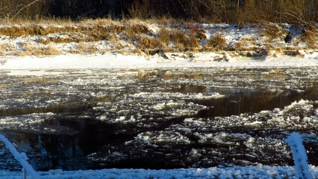River Ice Flow - Free video on Pixabay