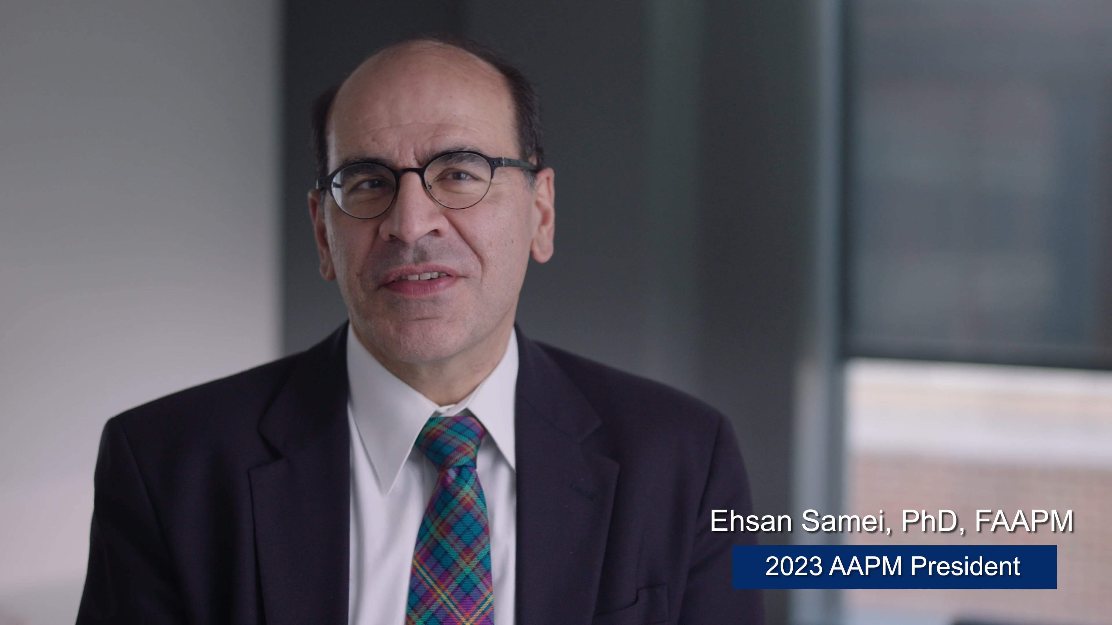 A Welcome Message from President Ehsan Samei on Vimeo
