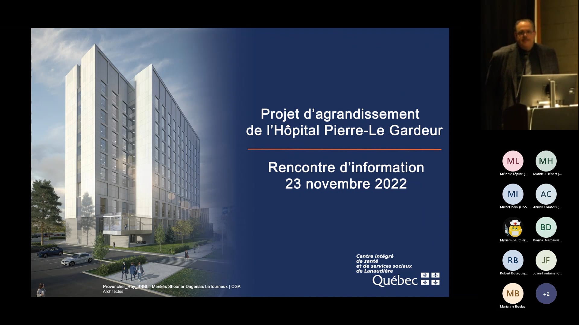 Rencontre d’information - Agrandissement de l'Hôpital Pierre-Le Gardeur ...