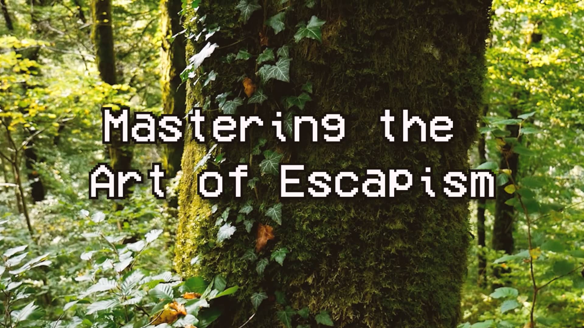 Mastering the Art of Escapism: An introspective documentary on Vimeo