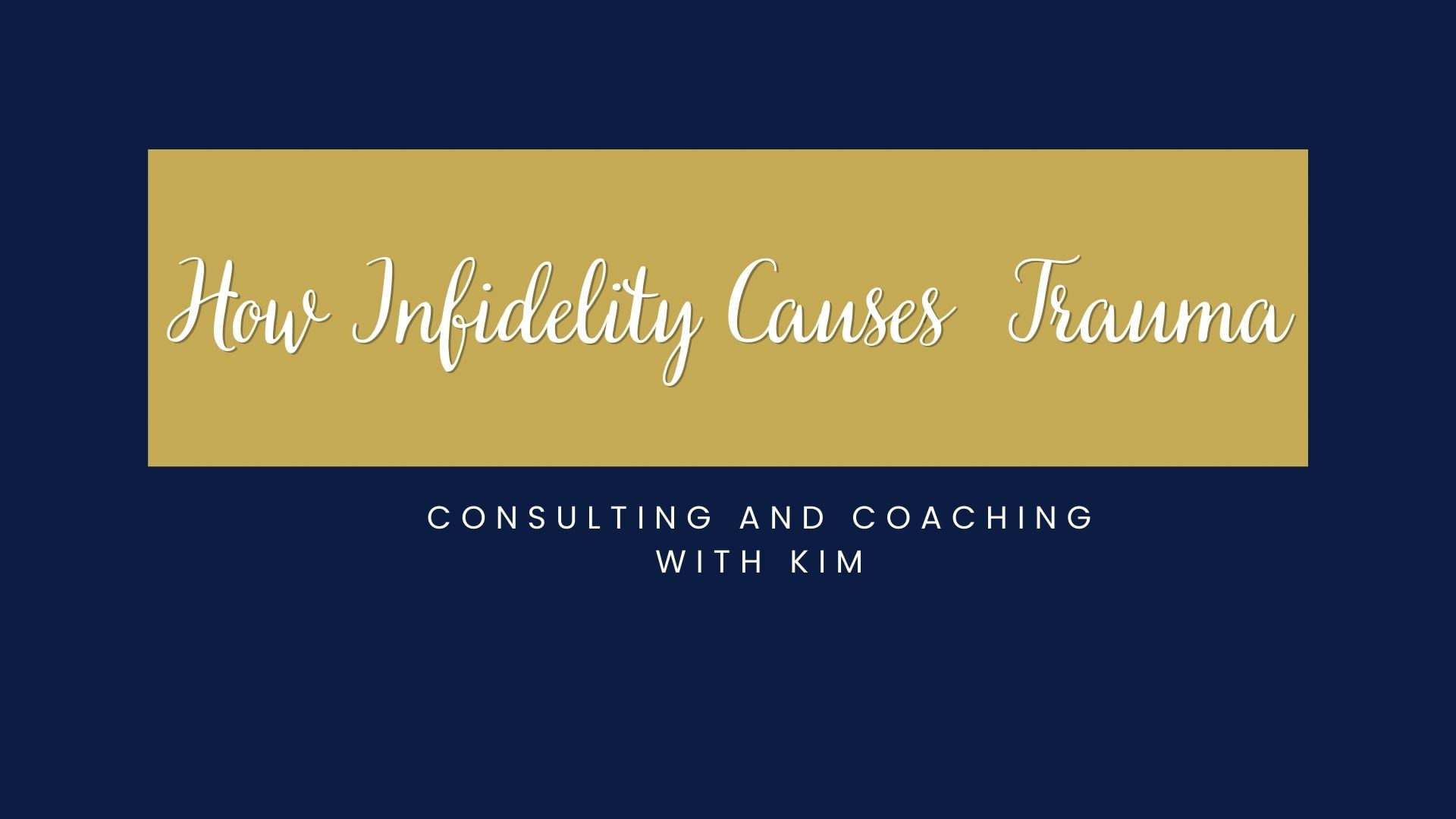 How Infidelity Causes Trauma on Vimeo