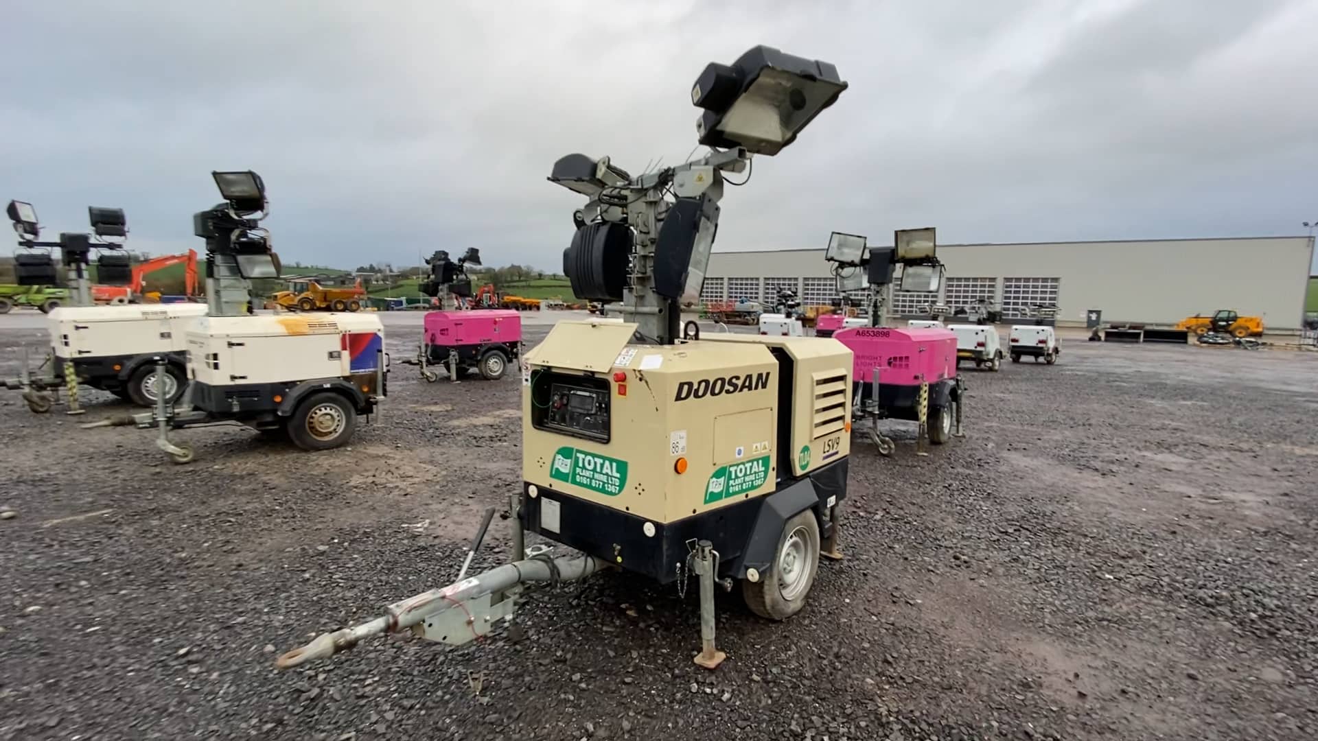 Doosan LSV9 Single Axle Diesel Lighting Tower - Dromore December 2022 ...